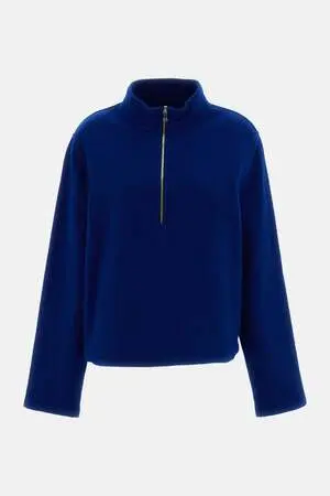RIER Giacca Fleece City Wax In Lana - Blu