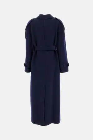 Elisabetta Franchi Cappotto Lungo Doppiopetto Con Cintura