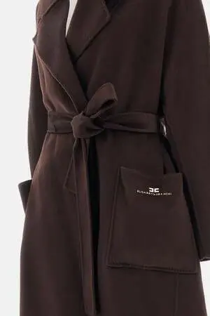 Elisabetta Franchi Cappotto In Lana Double