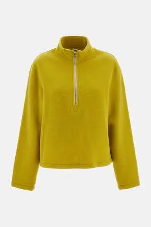 RIER Giacca Fleece City Wax In Lana - Giallo
