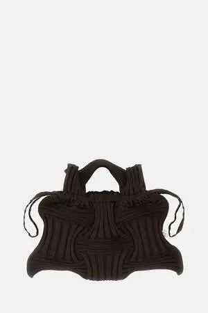 PLEATSMAMA Borsa Big Bow - Marrone