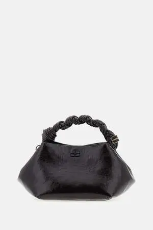 GANNI Borsa A Mano Small Bou Lucida - Marrone
