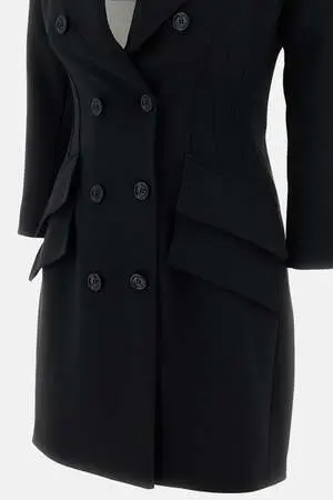 Elisabetta Franchi Abito Robe-manteau Corto In Crêpe