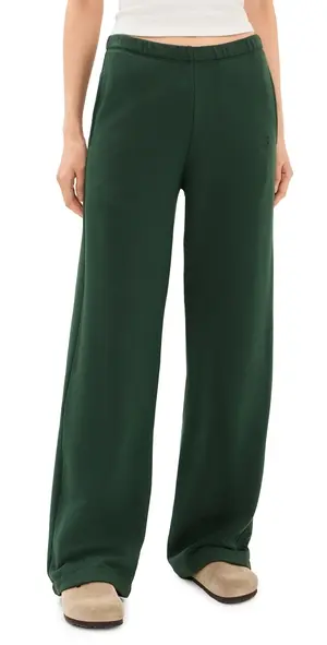 Eterne Oversized Wide Leg Sweatpants - Forest