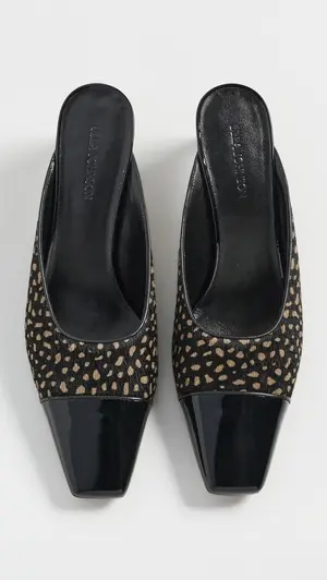 Ulla Johnson Mix Media Mid Heel Mules