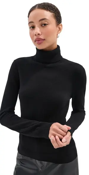 LE BOP Resa Turtleneck Cashmere Sweater - Black