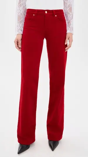 FRAME X Amelia Gray The Corduroy Gray Pants