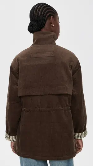 HOUSE OF SUNNY Corduroy Funnel Neck Jacket