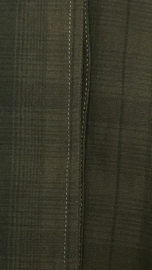 Moon River Contrast Collar Plaid Coat