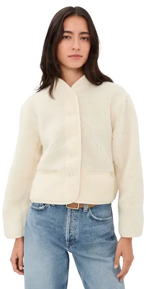 Madewell Mandarin Collar Jacket - Canvas