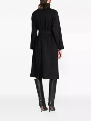 Tagliatore Double-breasted Belted Coat