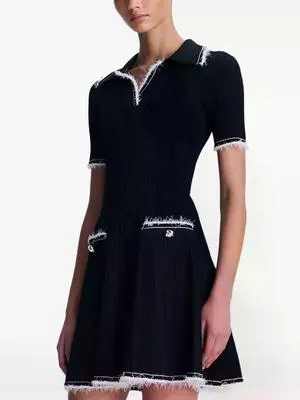 Simkhai Linnea Compact Ribbed-knit Mini Dress