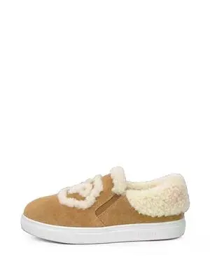Philipp Plein Shearling-trim Hexagon Sneakers