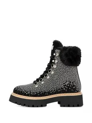 Philipp Plein Crystal-embellished Boots