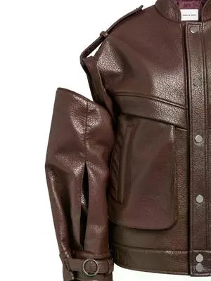 WEILI ZHENG Detachable-sleeve Epaulette Jacket