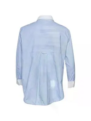Balenciaga Striped Contrast-detail Shirt