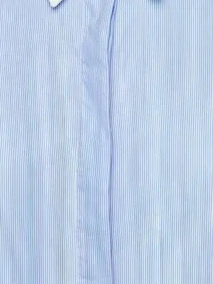 Balenciaga Striped Contrast-detail Shirt
