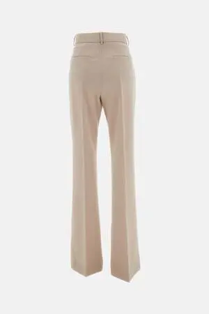Sportmax Pantaloni Flare In Saglia Di Lana Stretch