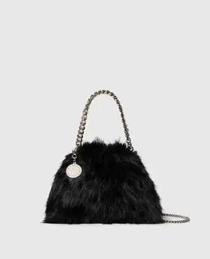 Stella McCartney Falabella Plush Mini Drawstring Bag