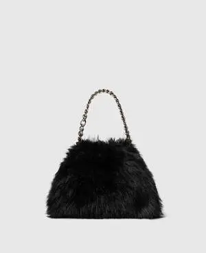 Stella McCartney Falabella Plush Mini Drawstring Bag