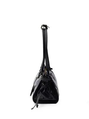 Prada Bonnie Medium Leather Handbag - Black