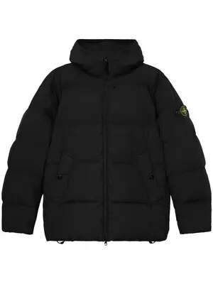 Stone Island Jacket With Zip - Black