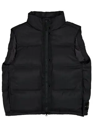Stone Island Lightweight Down Vest With Pockets And Zip