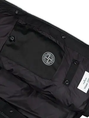 Stone Island Lightweight Down Vest With Pockets And Zip