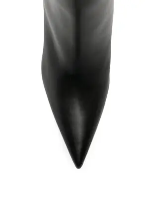 AQUAZZURA Harper 85 Leather Ankle Boots