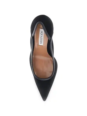 AQUAZZURA Plush 85 Suede Pumps