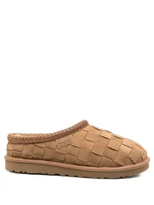 UGG Woven Suede Tasman Slippers - Brown