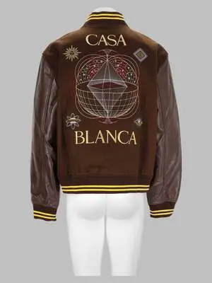 Casablanca Giacca College In Lana E Pelle