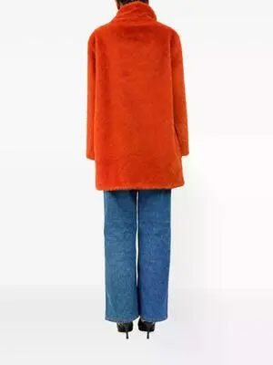 PAUL SMITH VINTAGE High-neck Faux-fur Coat