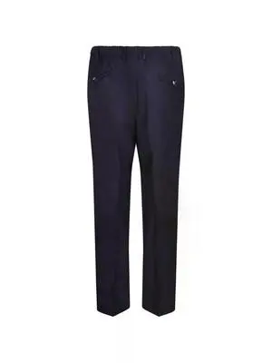 DELL'OGLIO Pleated Straight-leg Trousers