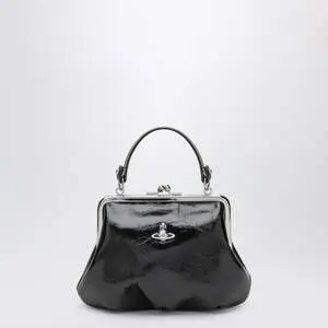 VIVIENNE WESTWOOD Granny Frame Naplak Handbag In Leather - Black
