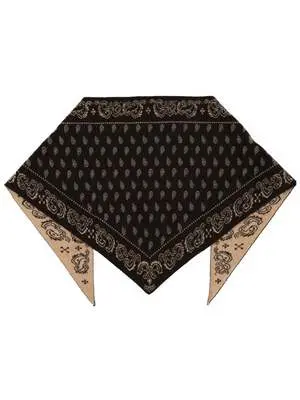 Guest In Residence Sciarpa The Wild Rag Con Motivo Paisley - Brown