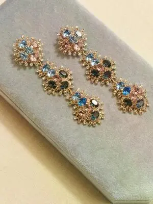 JENNIFER BEHR Belenda Crystal-embellished Drop Earrings