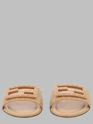 Fendi Slide Tube Con Fascia - Cream