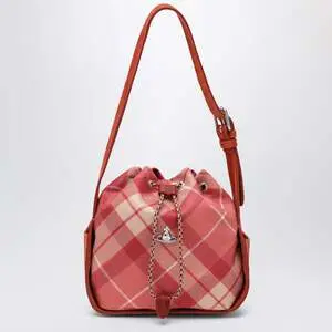 VIVIENNE WESTWOOD Tartan Shoulder Bag - Pink