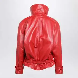 Balenciaga Rounded Lambskin Bomber Jacket