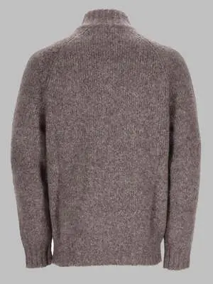 Brunello Cucinelli Cardigan In Cashmere Con Zip - Multicolor