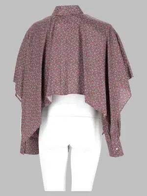 MAISON MARGIELA Camicia Con Maniche A Mantella E Stampa Paisley - Multicolor