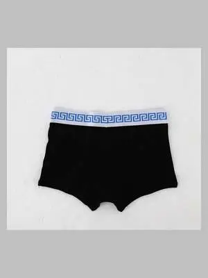 Versace Boxer In Cotone Con Greca