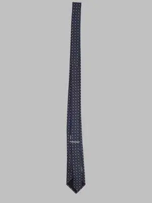 Saint Laurent Cravatta In Jacquard Di Seta