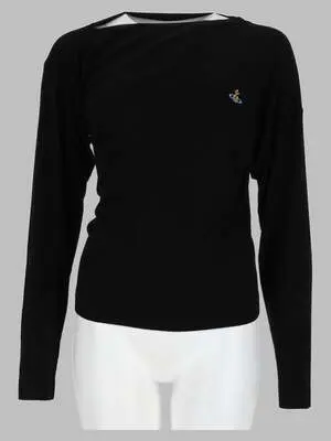 VIVIENNE WESTWOOD Top Hebo A Maniche Lunghe - Black