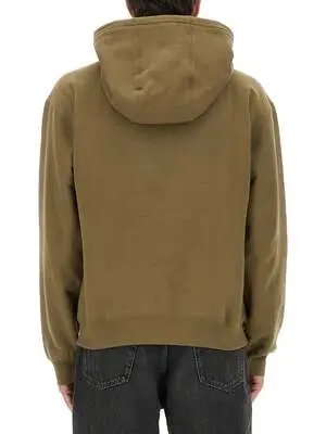 Saint Laurent Hooded Sweatshirt With Logo