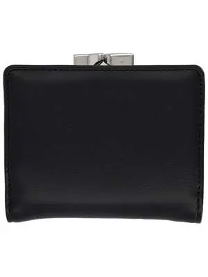 VIVIENNE WESTWOOD Portafoglio Small Frame Con Dettaglio Orb - Black