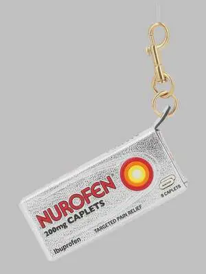 ANYA HINDMARCH Portachiavi Nurofen - Silver
