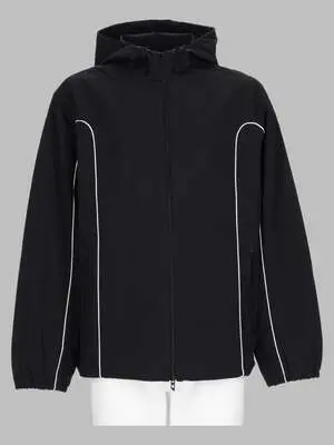 DIESEL® Giacca A Vento Con Profili A Contrasto - Black