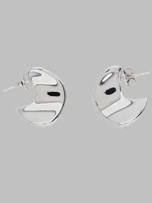 Bottega Veneta Orecchini Disc Small - Silver